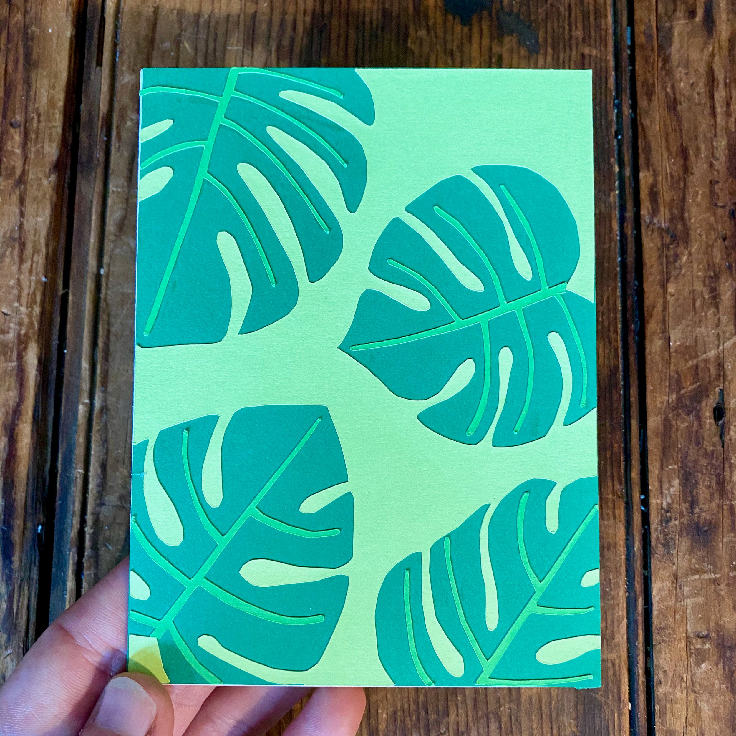 Monstera Card – Shipwreck Press Shop